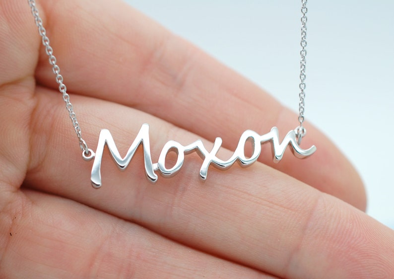 Platinum Name Necklace 950 Solid Pendant for Mom Diamonds Anniversary ...
