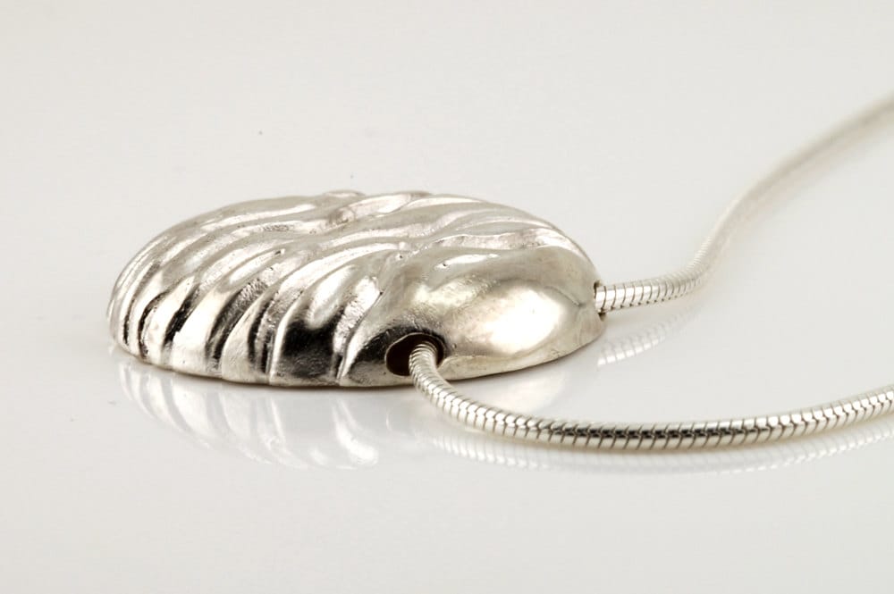 Silver Disc Necklace Silver Disc Pendant Necklace Shiny - Etsy