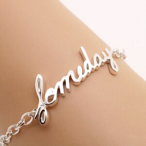 Custom Handwriting Bracelet With Signature Gift, Actual Handwriting ...