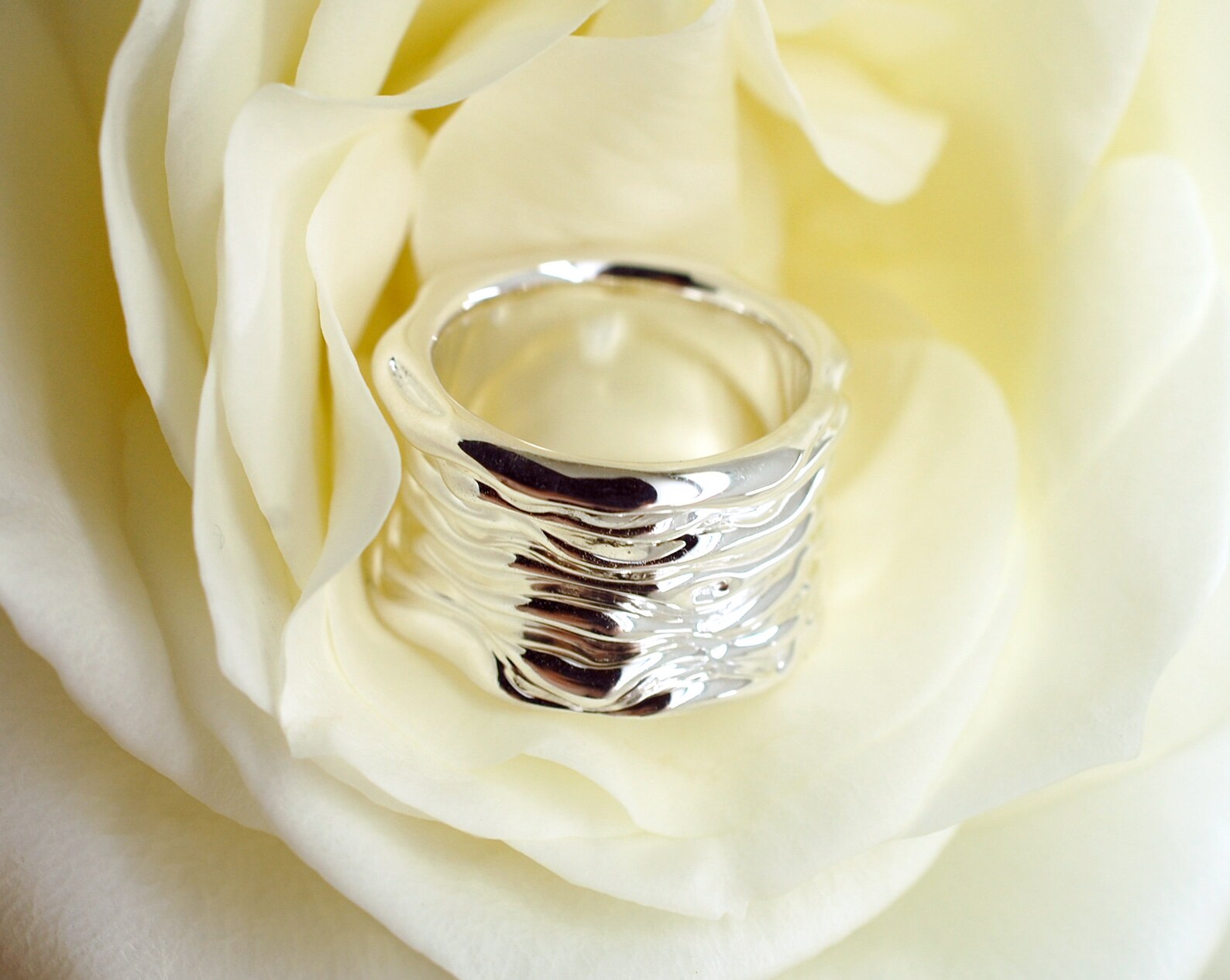 Wave Ring Water Ring Blue Sapphires Ring September - Etsy