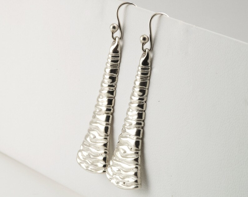 Shiny Dangle Earrings Liquid Silver Earrings Liquid Metal - Etsy