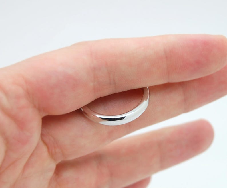 Comfort Fit Wedding Ring Men Comfortable Wedding Band 14K | Etsy