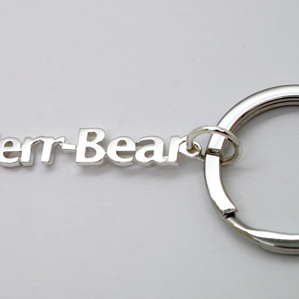 Silver Keychain - Etsy