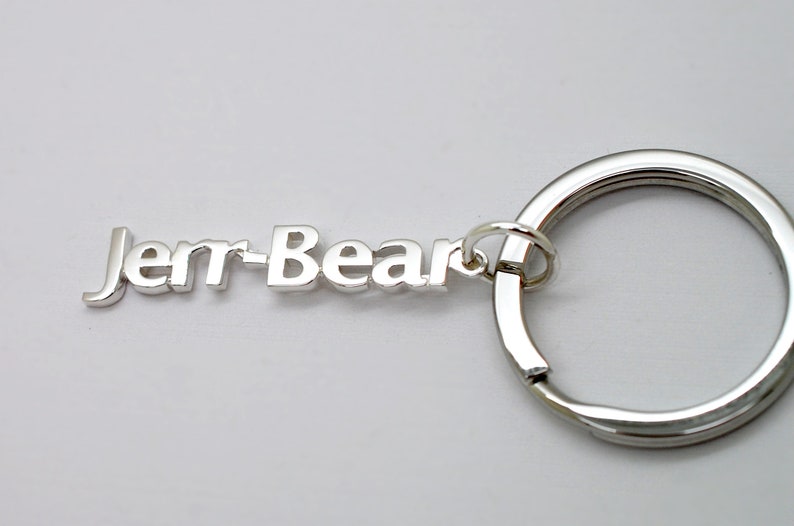Signature Keychain Custom Sterling Silver With Handwriting, Wedding ...