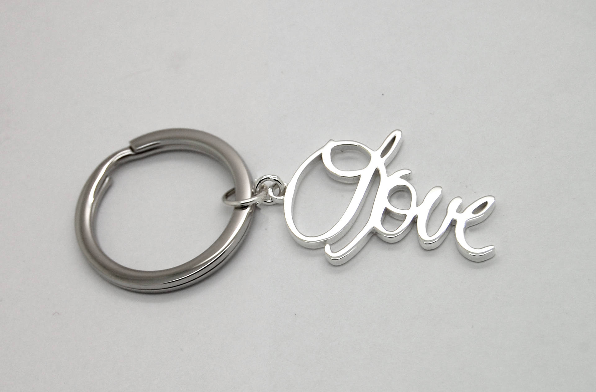 Signature Keychain Custom Sterling Silver With Handwriting, Wedding ...