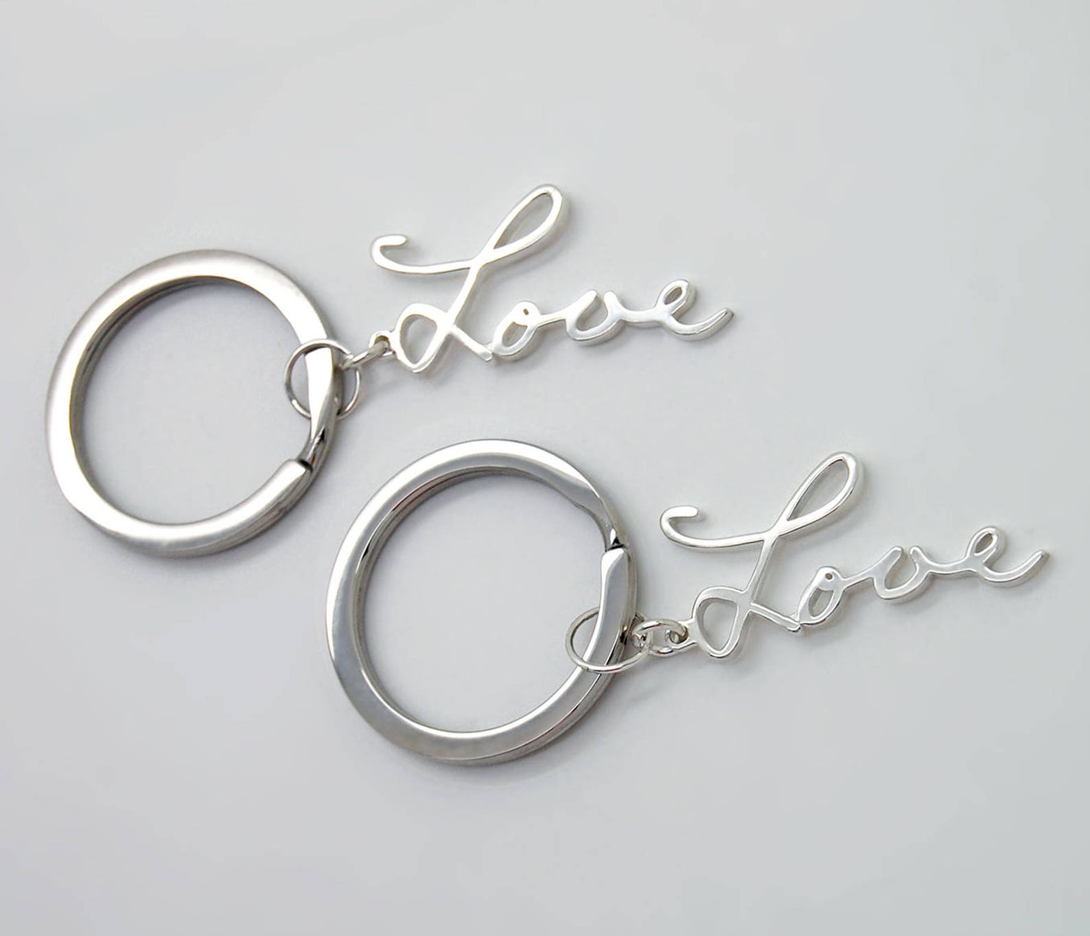 Signature Keychain Custom Sterling Silver With Handwriting, Wedding ...