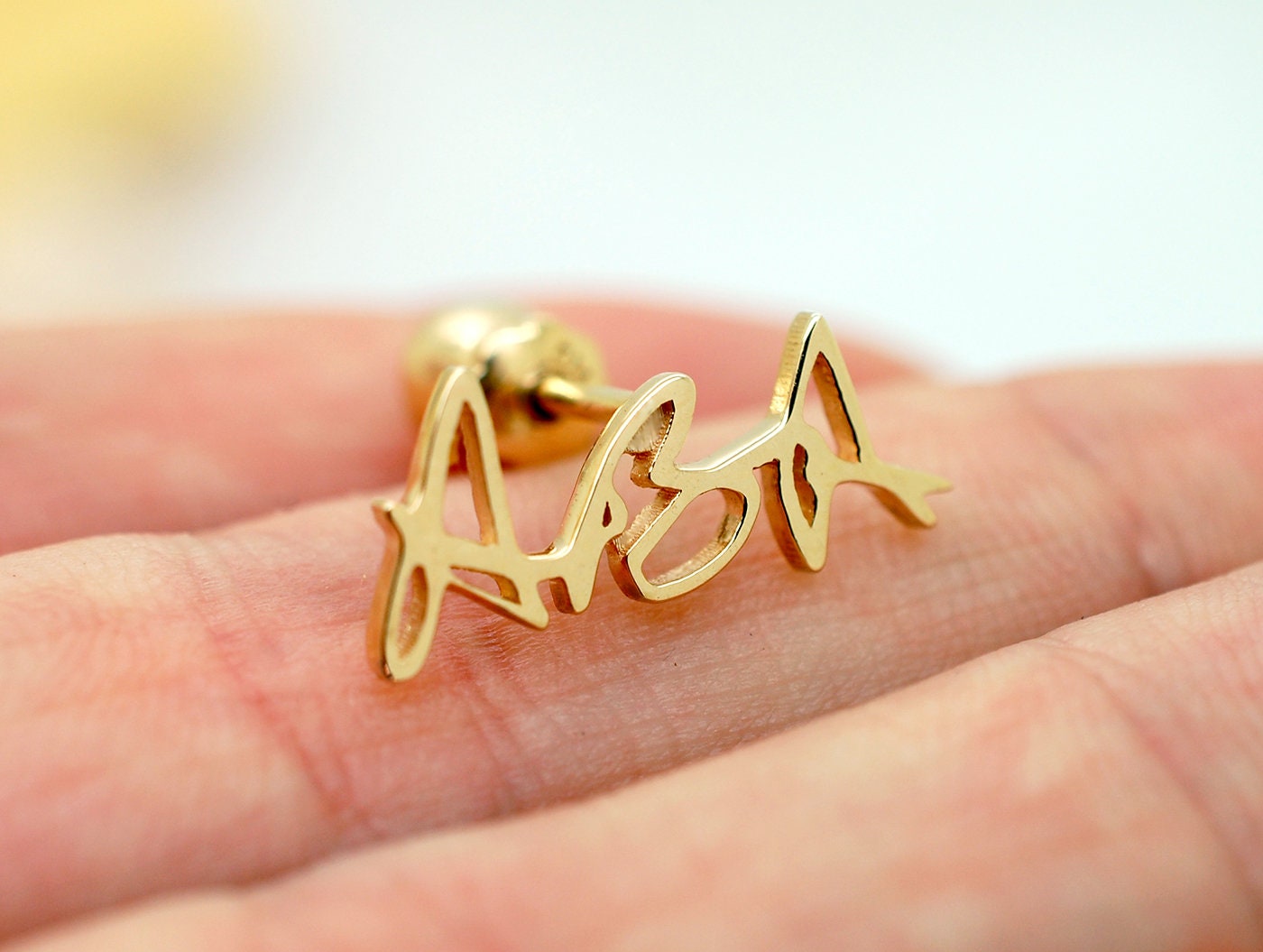 14k Gold Tie Pin Custom Groom Wedding Day Diamond Tie Tack Sold 14kt ...