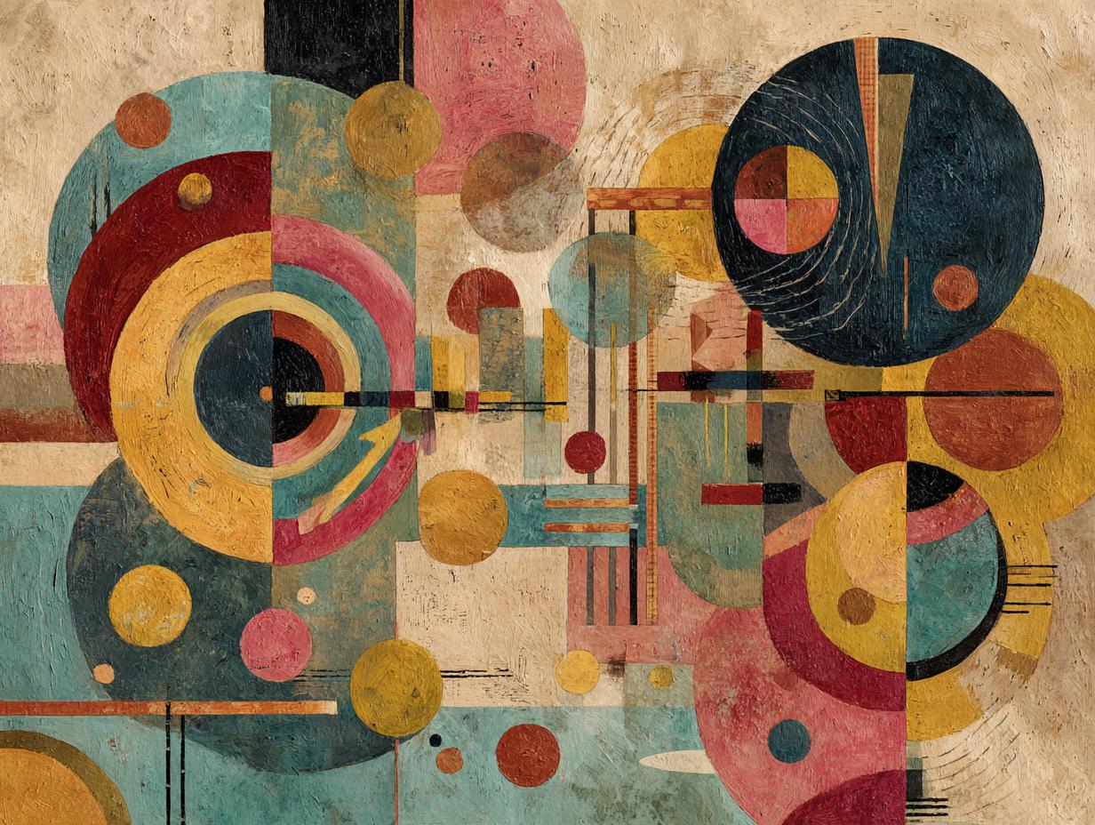 Retro Orbit – Bauhaus Geometric Print - Etsy