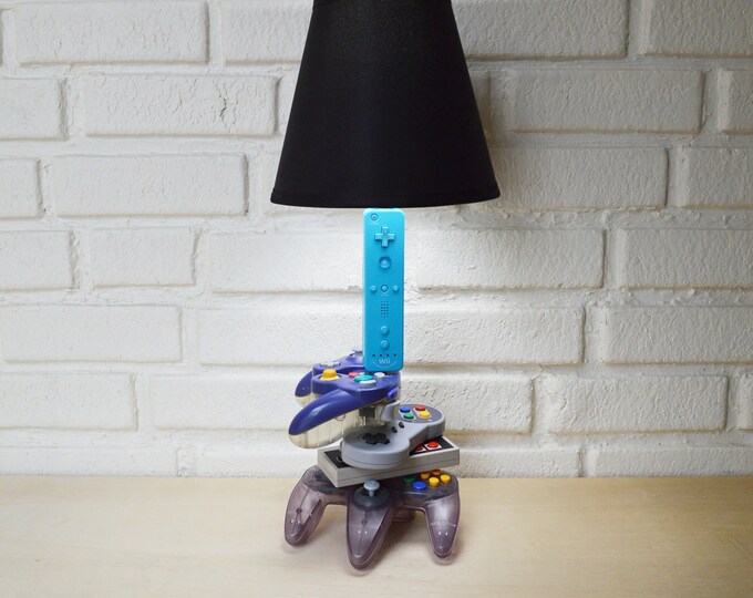 Nintendo History Evolution Sculpture Desk Lamp Nintendo Art - Etsy