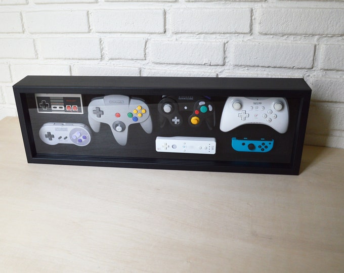 Nintendo Complete Controller History Decor Shadow Box Framed - Etsy