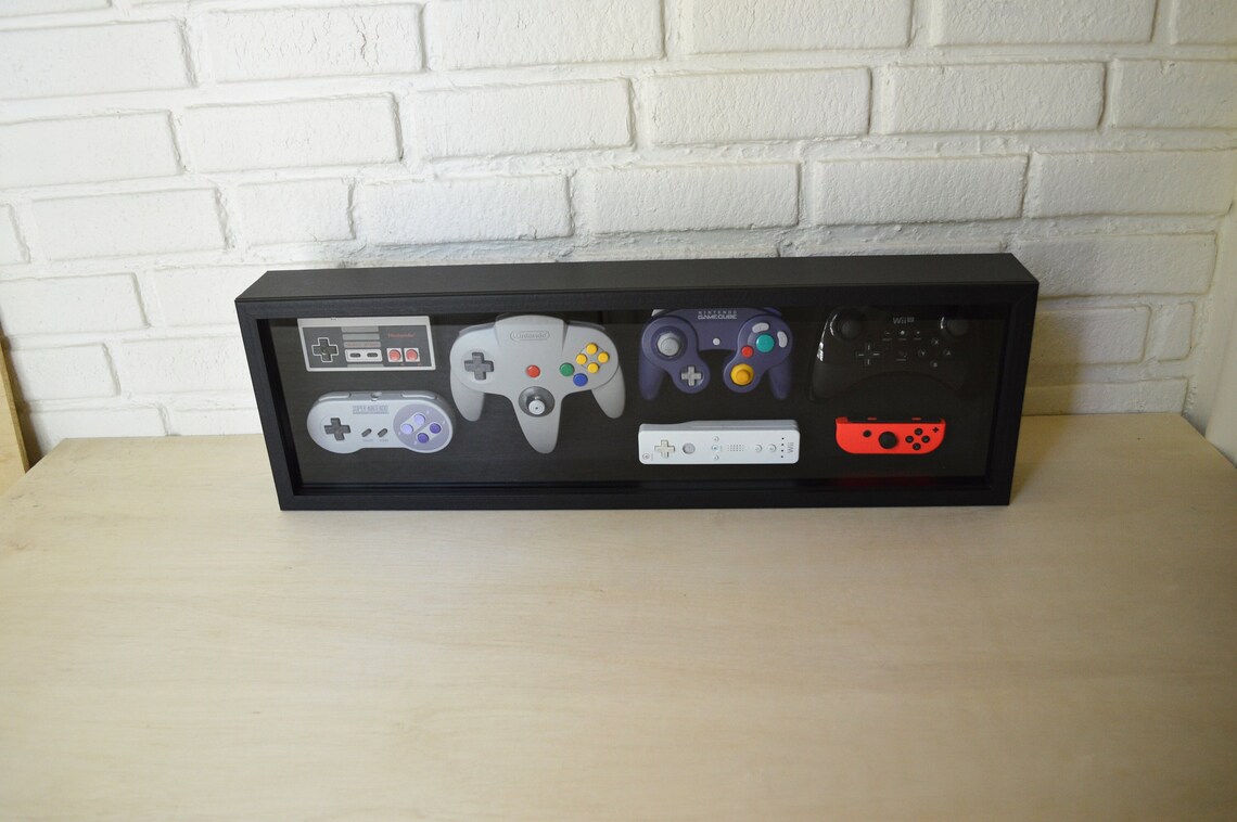 Nintendo Complete Controller History Decor Shadow Box Framed - Etsy