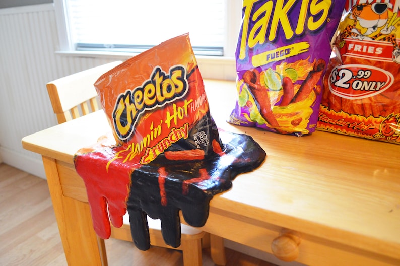 Flamin' Hot Cheetos Bag Melted Surreal Pop Art Sculpture - Etsy