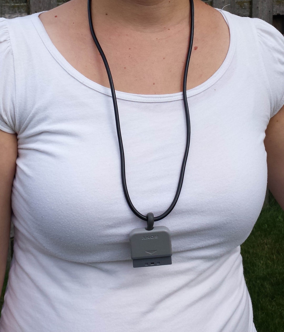 Playstation PS1 Pendant Necklace Controller Plug and Cord Upcycled - Etsy