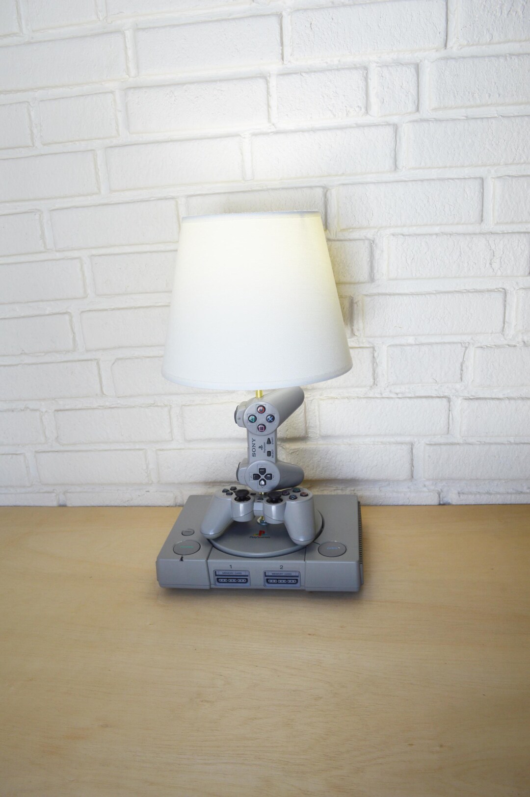 Playstation Desk Lamp - PS1 Console and Controller Sculpture Light With ...