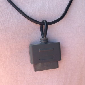 Super Nintendo SNES Pendant Necklace Controller Plug and Cord Upcycled ...