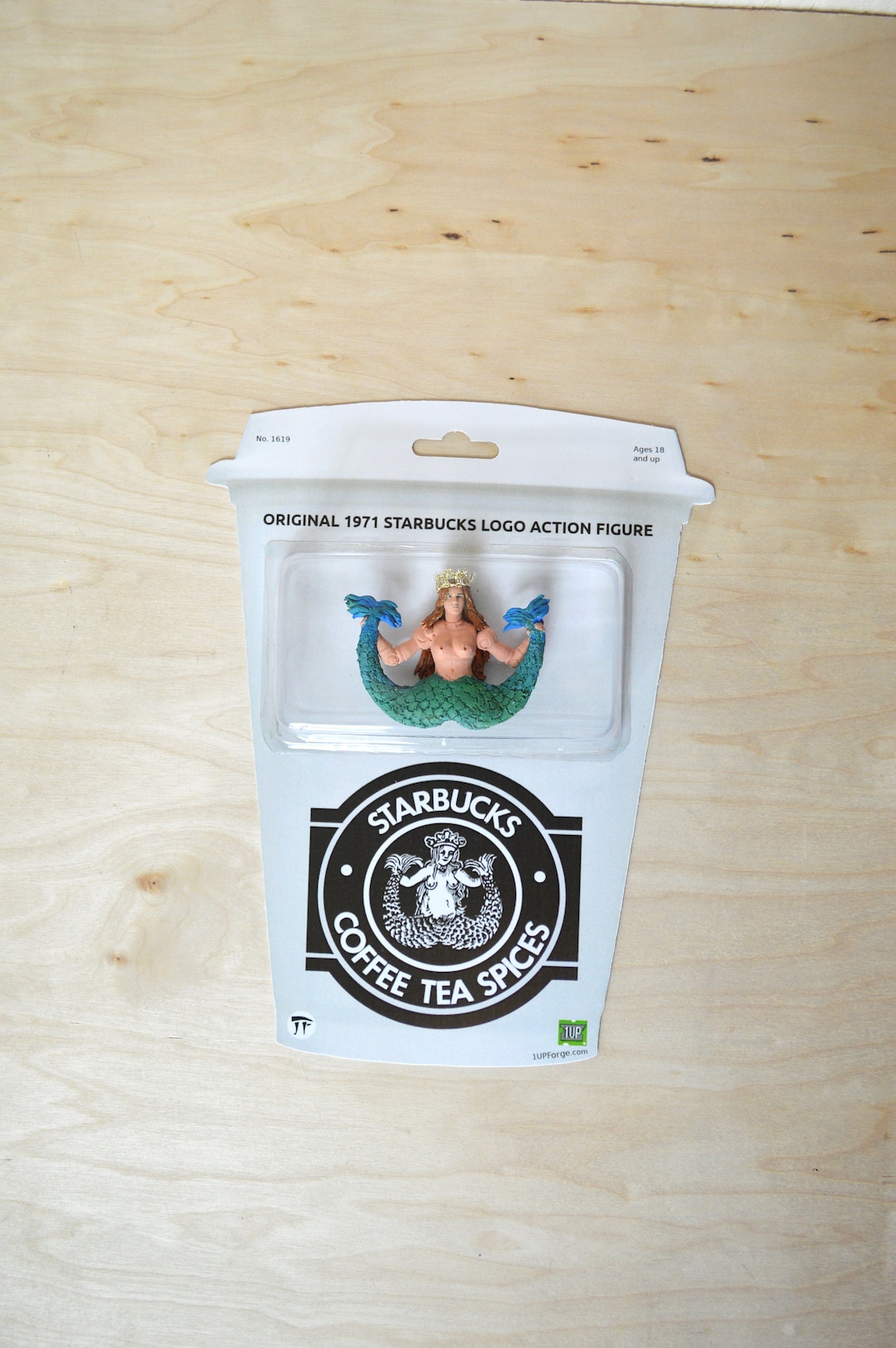 Starbucks Mermaid 1971 Logo Action Figure - Handmade Toy - Etsy