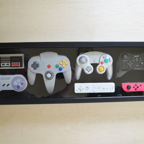 Nintendo Complete Controller History Decor Shadow Box Framed | Etsy