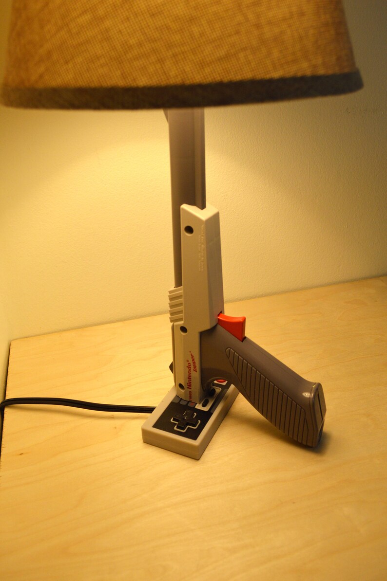 NES Nintendo Zapper Desk Lamp Light Gun Nintendo Zapper Gray | Etsy