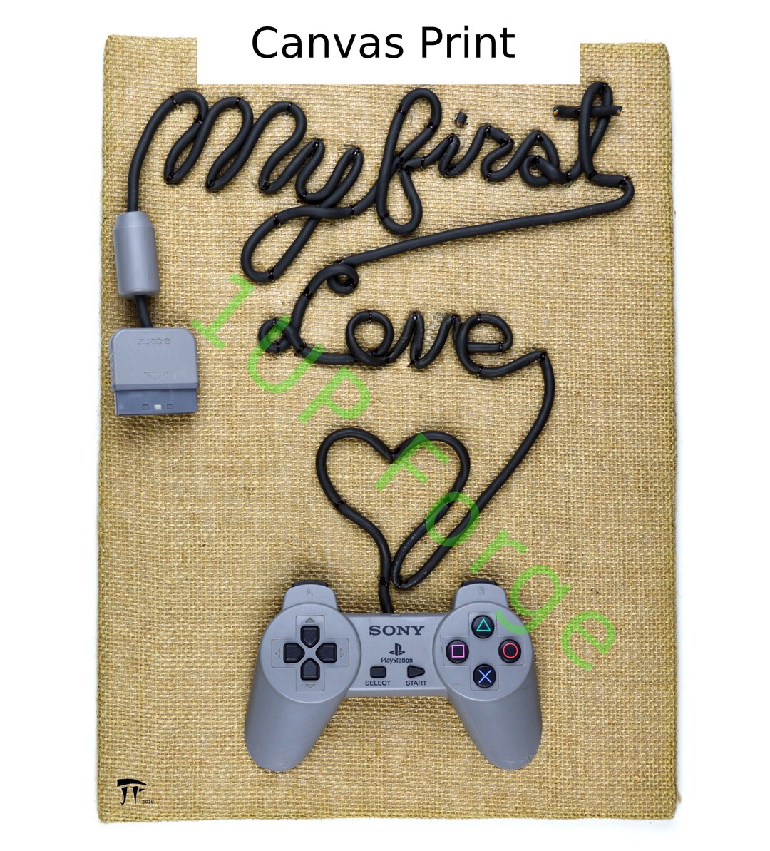 Playstation Canvas Print - My First Love Art Print - PS1 Video Game ...