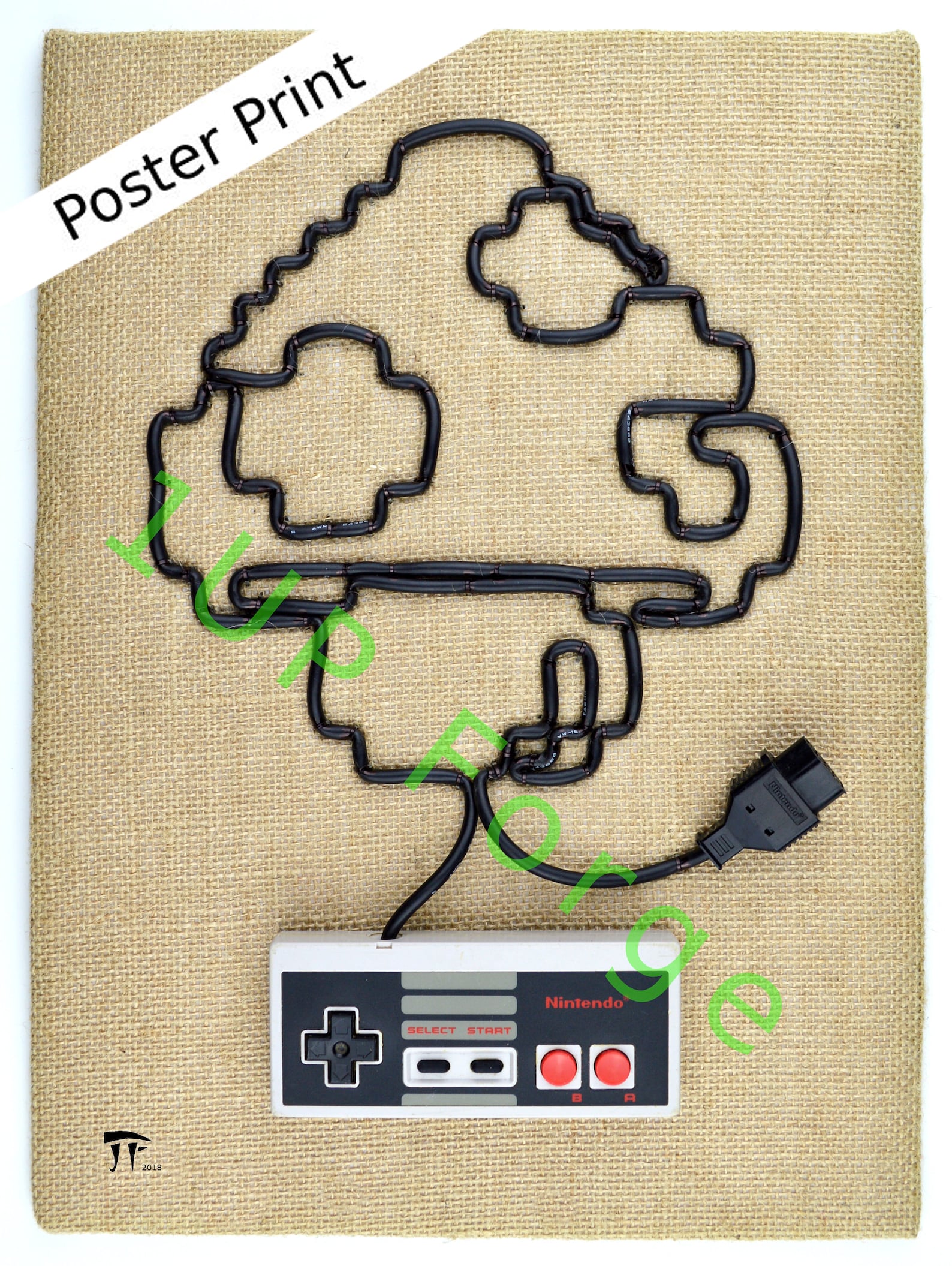 Super Mario Mushroom Poster Print - Nintendo Art Print - Nintendo NES ...