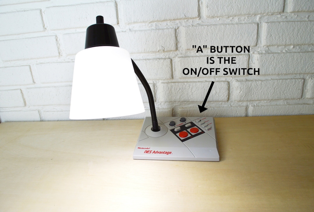 NES Advantage Controller Nintendo Desk Lamp - Etsy