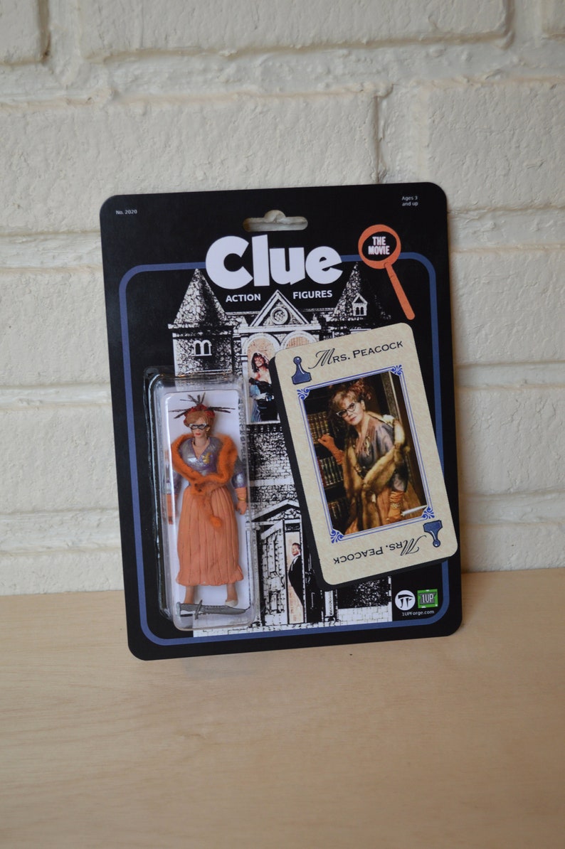 Clue The Movie 1985 Mrs Peacock Action Figure Handmade Toy Etsy