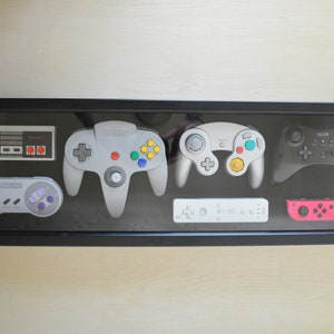 Nintendo Complete Controller History Decor Shadow Box Framed - Etsy