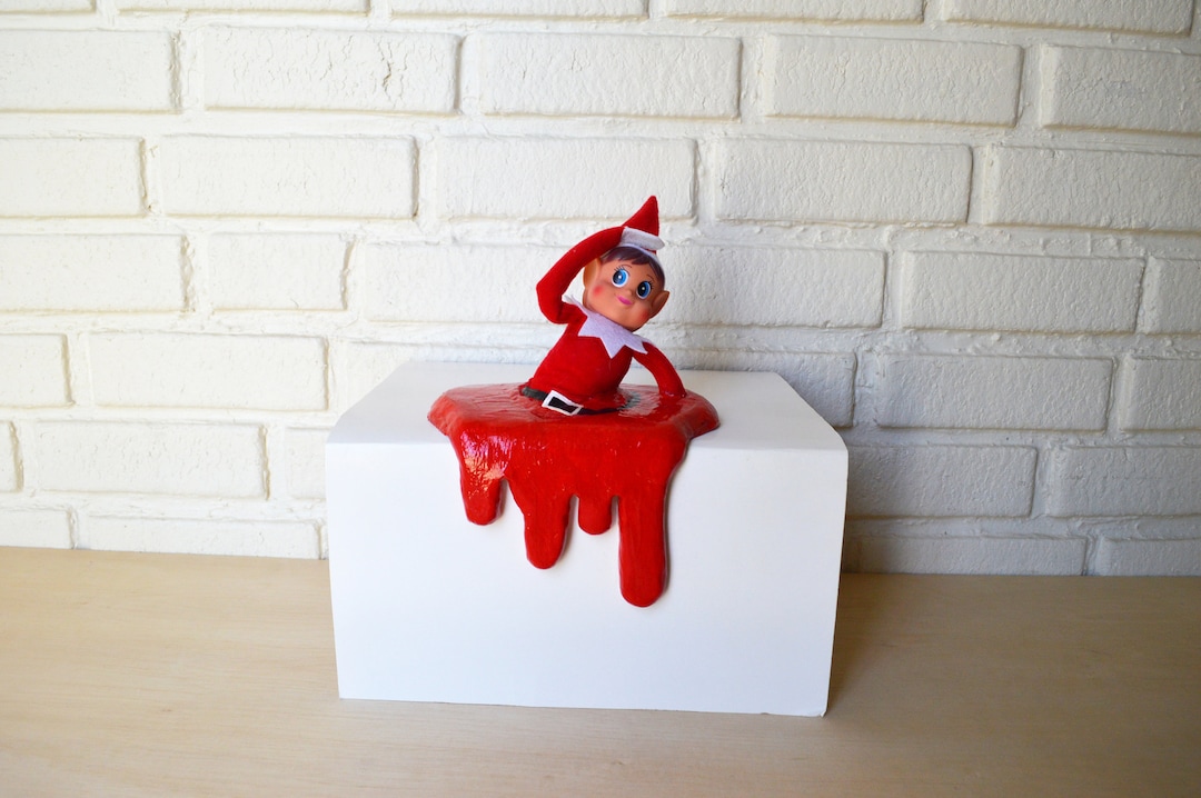 Melted Surreal Naughty Elf on a Shelf Art Sculpture - Etsy