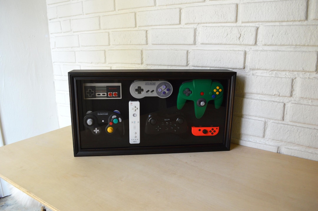 Nintendo Complete Controller History Decor Shadow Box Framed - Etsy