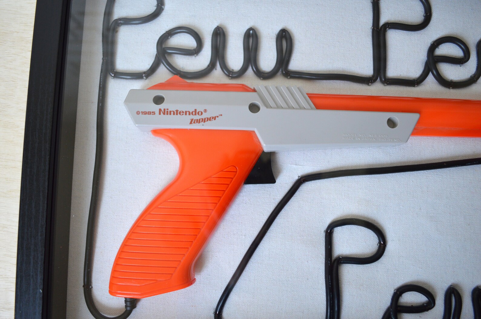Nintendo NES Zapper Wall Art Shadow Box Pew Pew Pew - Etsy