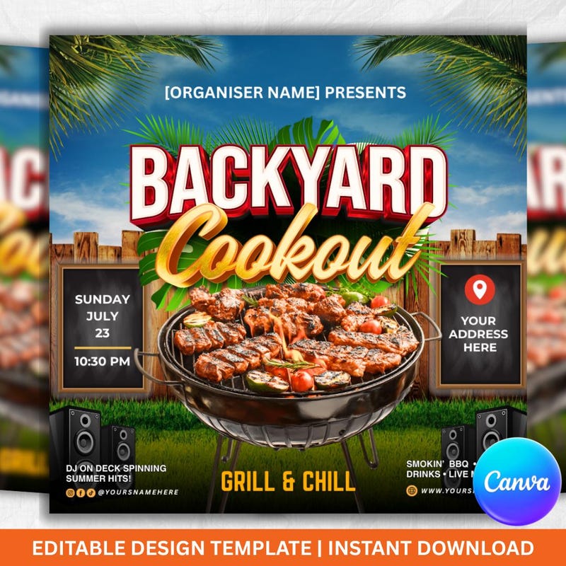 Cookout Invitation - Etsy