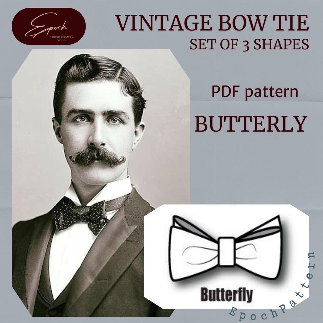 Bow Tie Butterfly PDF Pattern - Etsy