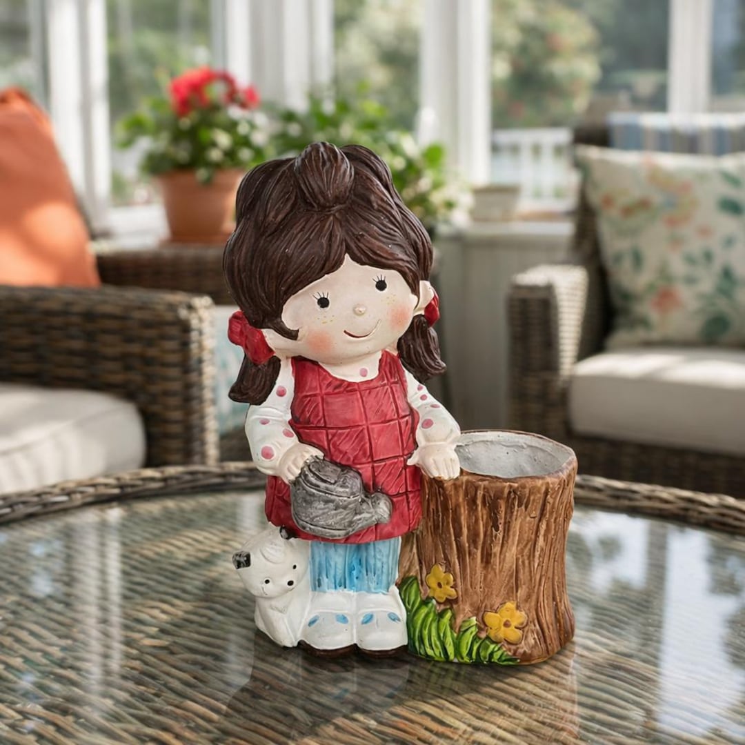 Vintage Gentle Treasures Girl and Cat Ceramic Figurine - Etsy
