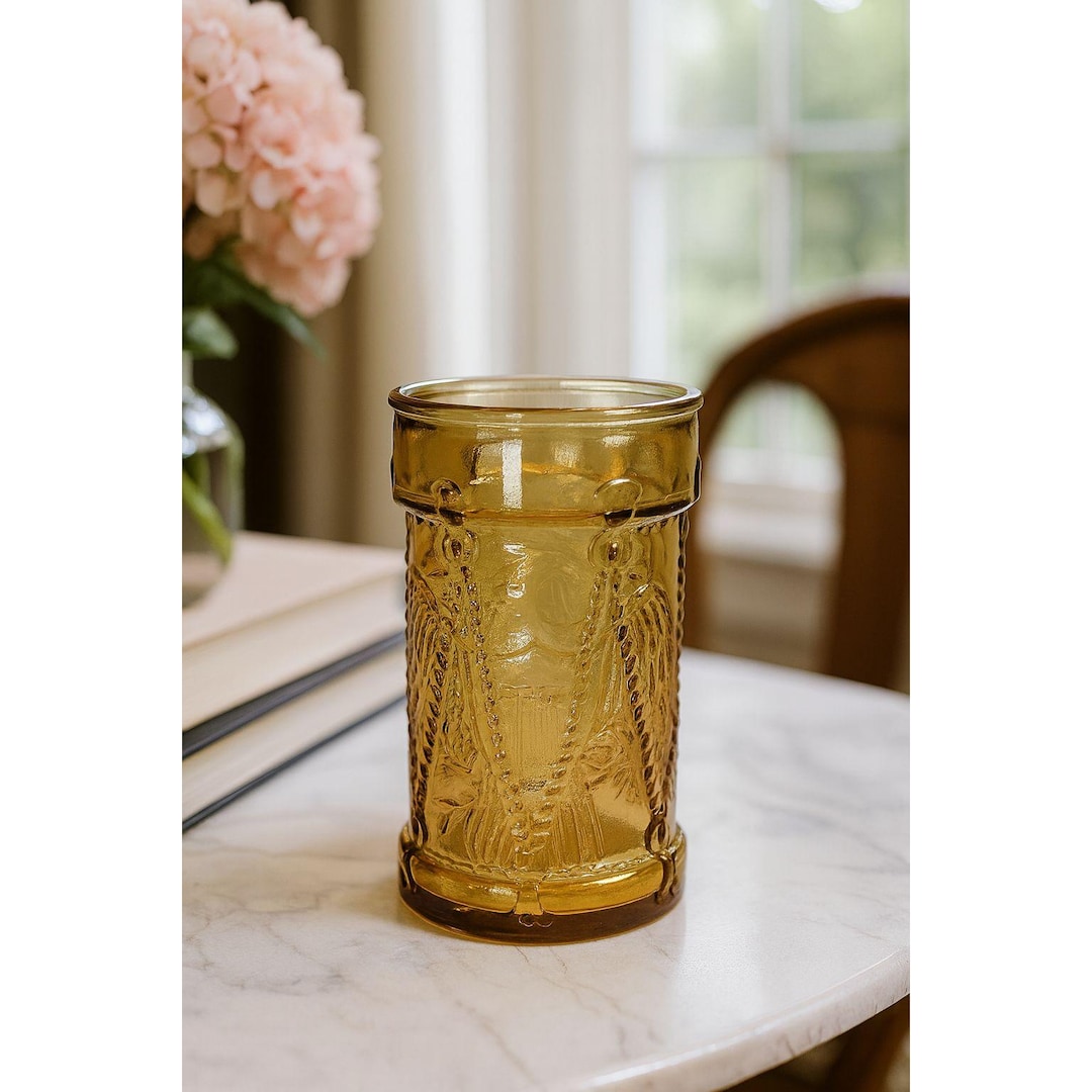 Vintage Wheaton Amber Eagle Juice Glass | 1970s New Jersey Glassware - Etsy