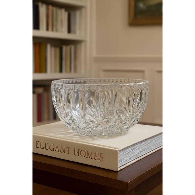 Clear Cutglass Bowl - Etsy