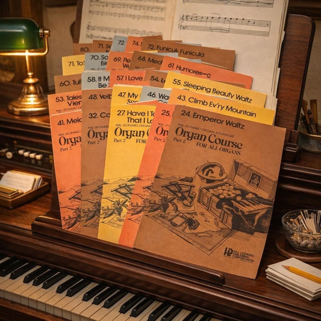 Vintage Organ Adventure Sheet Music Lot of 25 Hal Leonard 1973 Organ ...