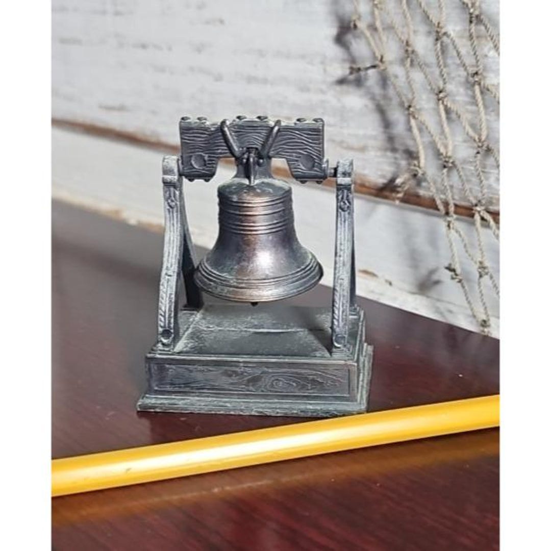 Vintage Metal Liberty Bell Pencil Sharpener Swinging & Ringing Bell - Etsy
