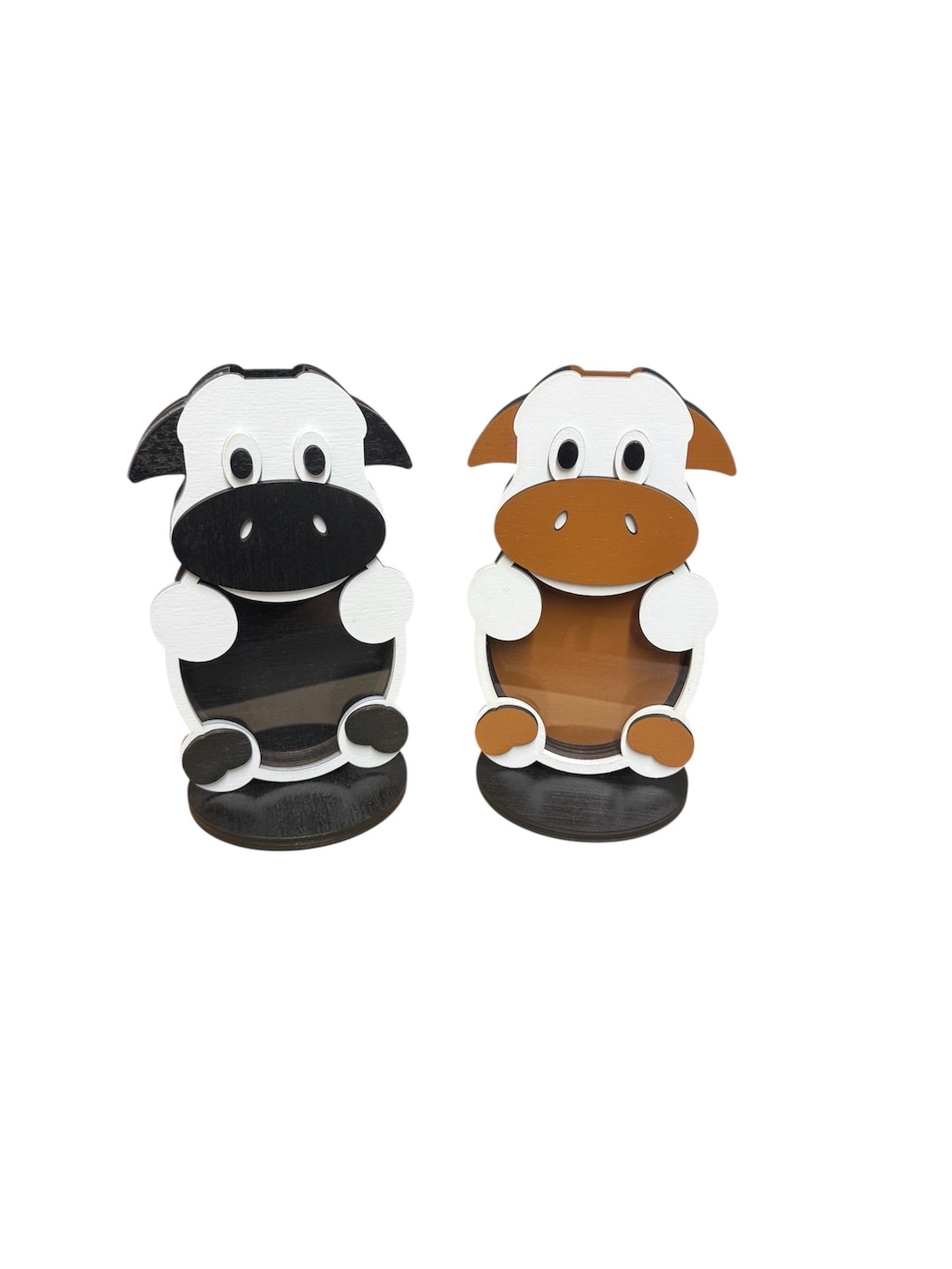 Cow Piggy Bank: Wooden Animal Bank, Kids Room Decor - Etsy