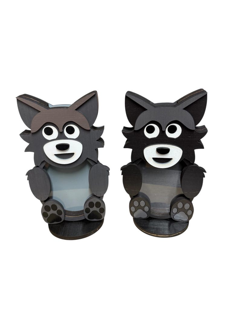 Wooden Wolf Bank: Kids Animal Piggy Bank - Etsy
