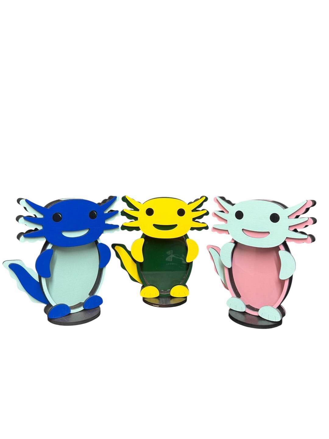 Axolotl Piggy Bank: Wooden Animal Bank, Kids Room Decor - Etsy