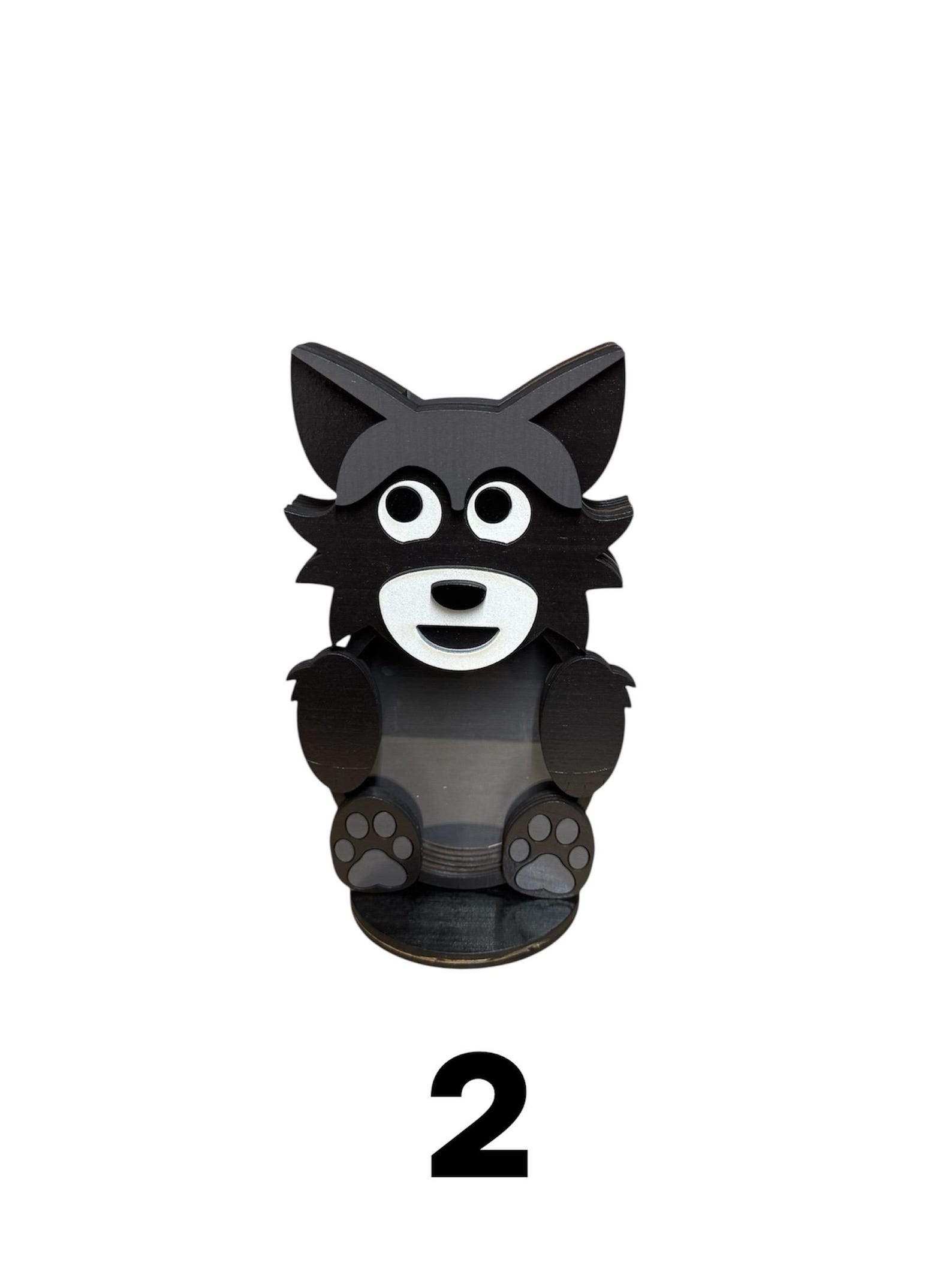 Wooden Wolf Bank: Kids Animal Piggy Bank - Etsy