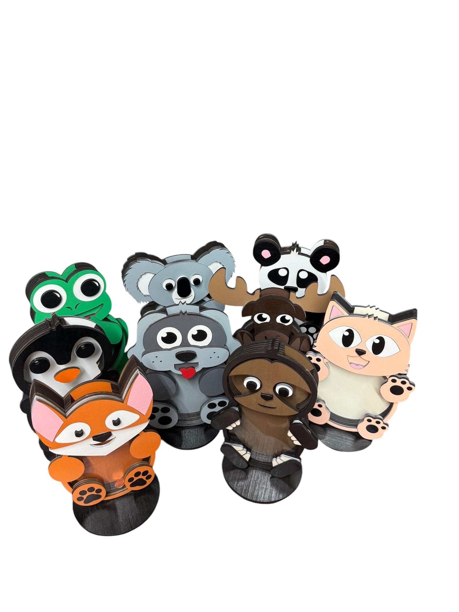 Wooden Wolf Bank: Kids Animal Piggy Bank - Etsy