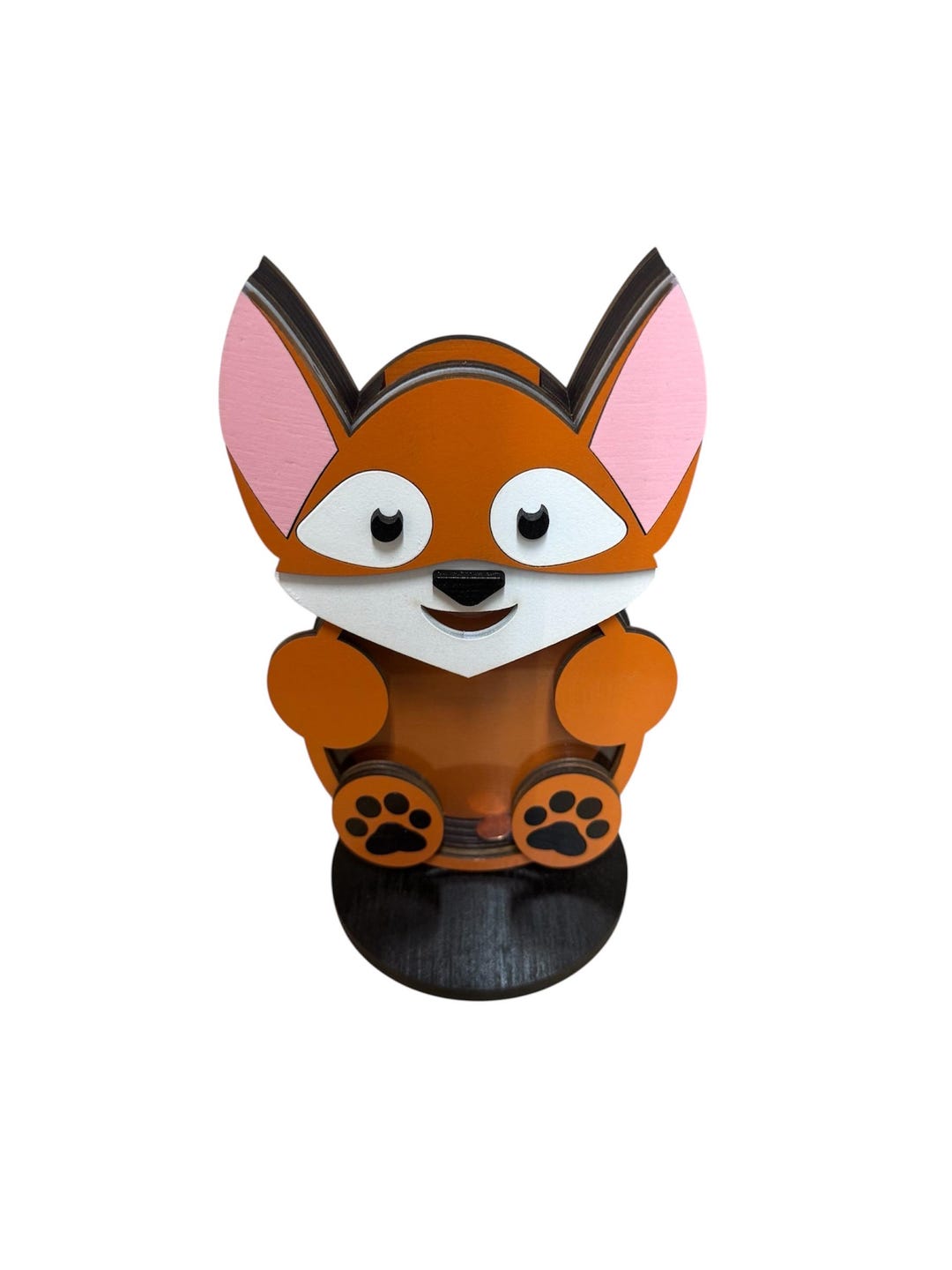 Fox Piggy Bank: Wooden Animal Bank, Kids Room Decor - Etsy