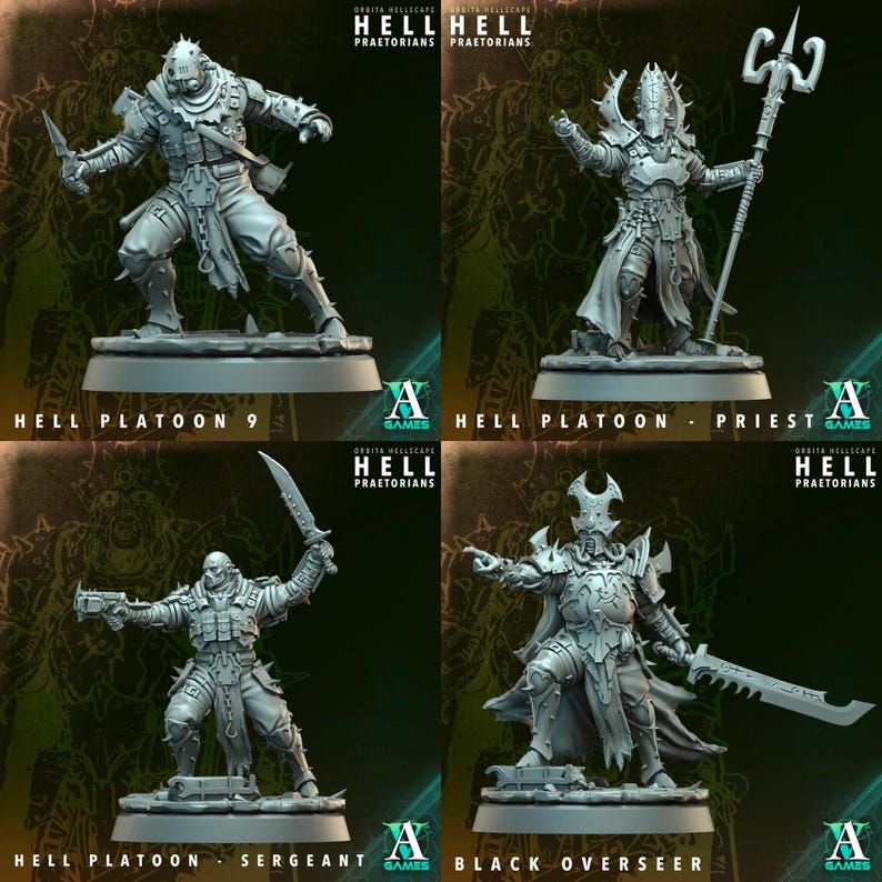 Hell Praetorians - Orbita Hellscape by Archvillain Games | 3D Printed ...