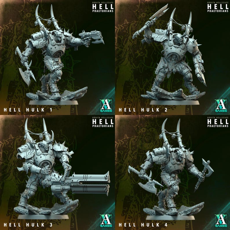 Hell Praetorians - Orbita Hellscape by Archvillain Games | 3D Printed ...