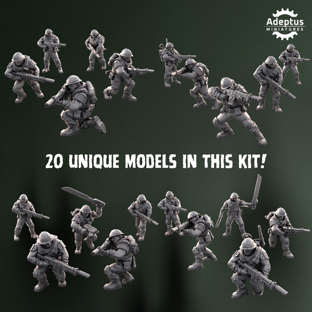 Shadowmarch Batallion Squad by Adeptus Miniatures | 3D Printed Tabletop ...