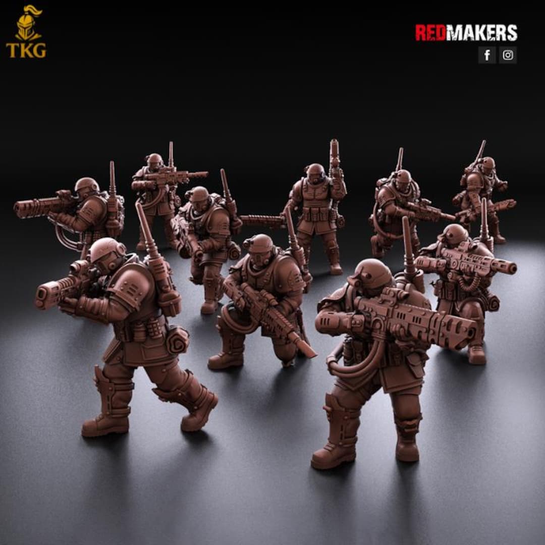 Shock Troops Kill Squad by Red Makers | 3D Printed Tabletop Miniatures ...