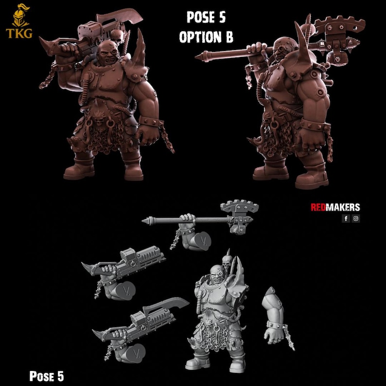 Heretics - Abhuman Giants by Redmakers | 3D Printed Tabletop Miniatures ...