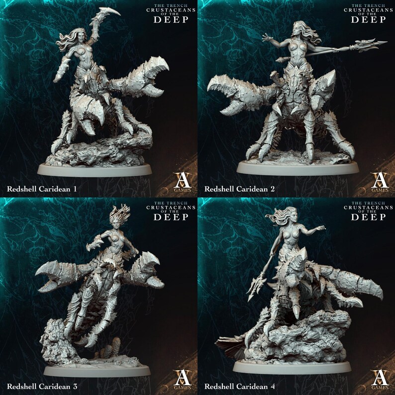 The Trench - Crustaceans of the Deep by Archvillaingames | 3D Printed ...