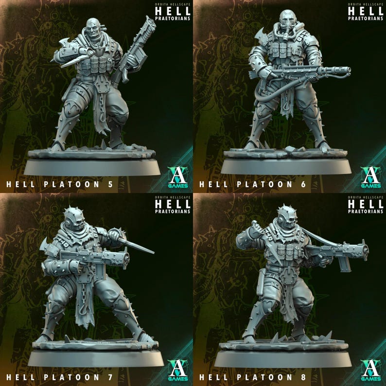 Hell Praetorians - Orbita Hellscape by Archvillain Games | 3D Printed ...